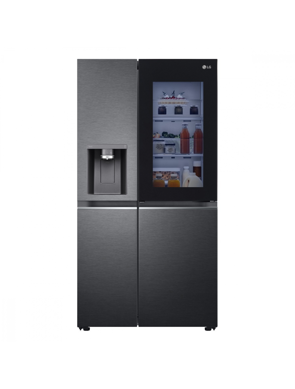 Lg 611l Instaview Matt Black Side By Side Gc x257sqfs